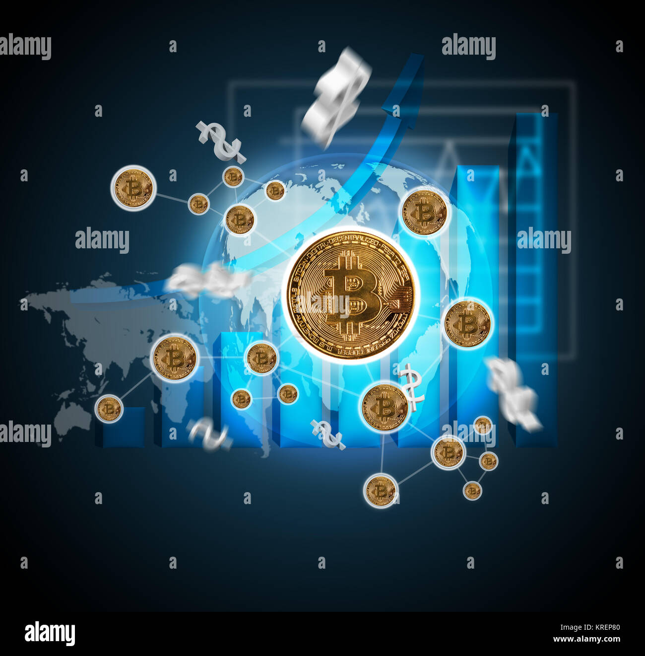 Digital currency graphs hi-res stock photography and images - Alamy