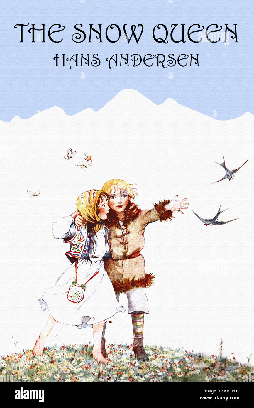 "Original 1918 cover art to Hans Christian Andersen's ""The Snow Queen ...