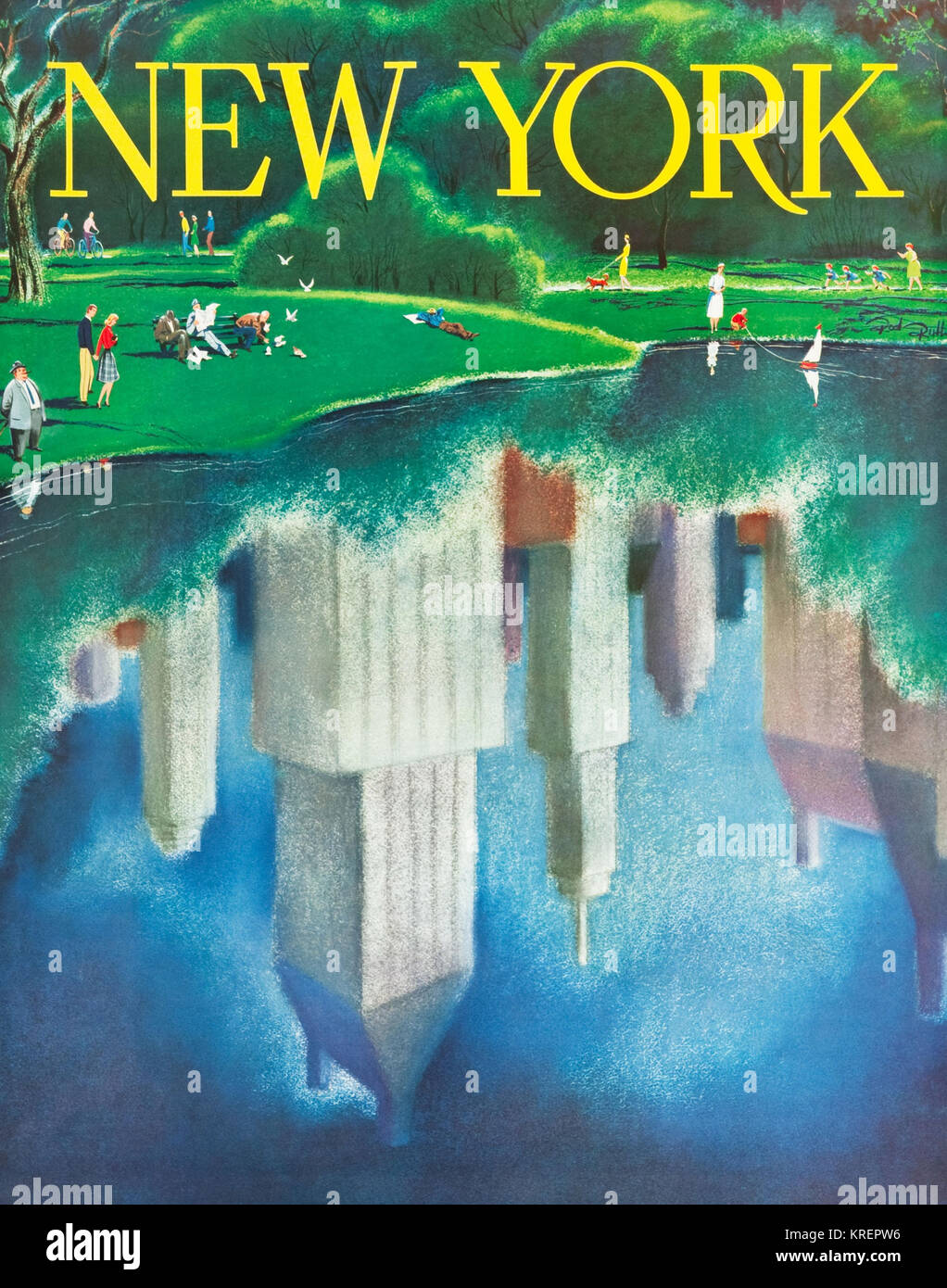Travel poster issued in the 1960's by a bus line encouraging travel ...