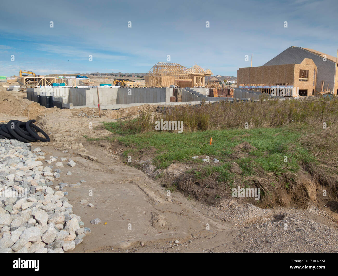 New Home under construction In Ontario,Canadsa and development of a new ...