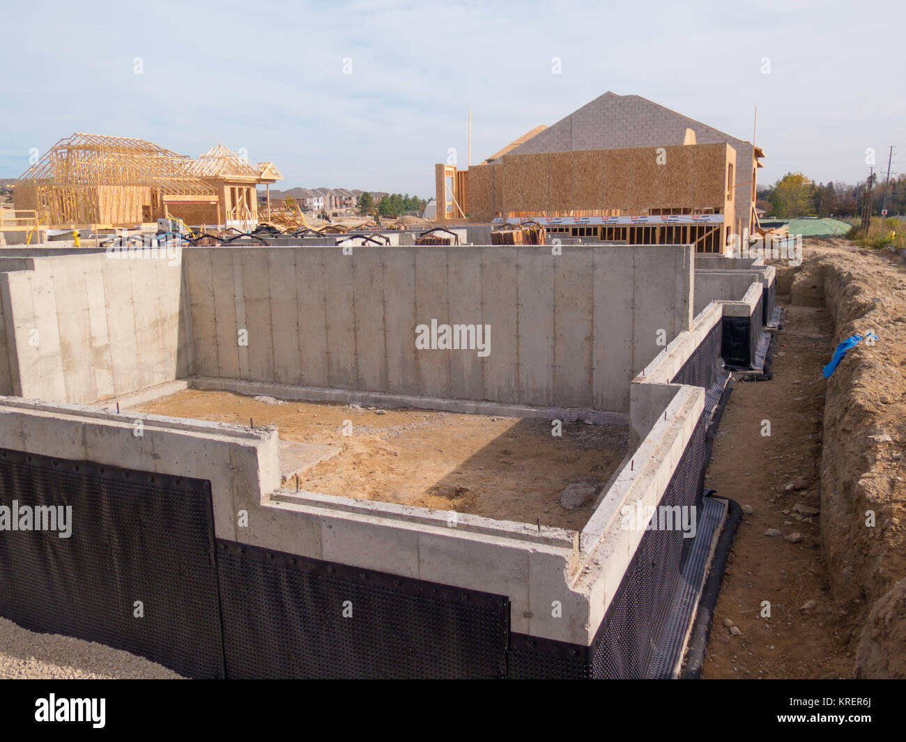 New Home under construction In Ontario,Canadsa and development of a new ...