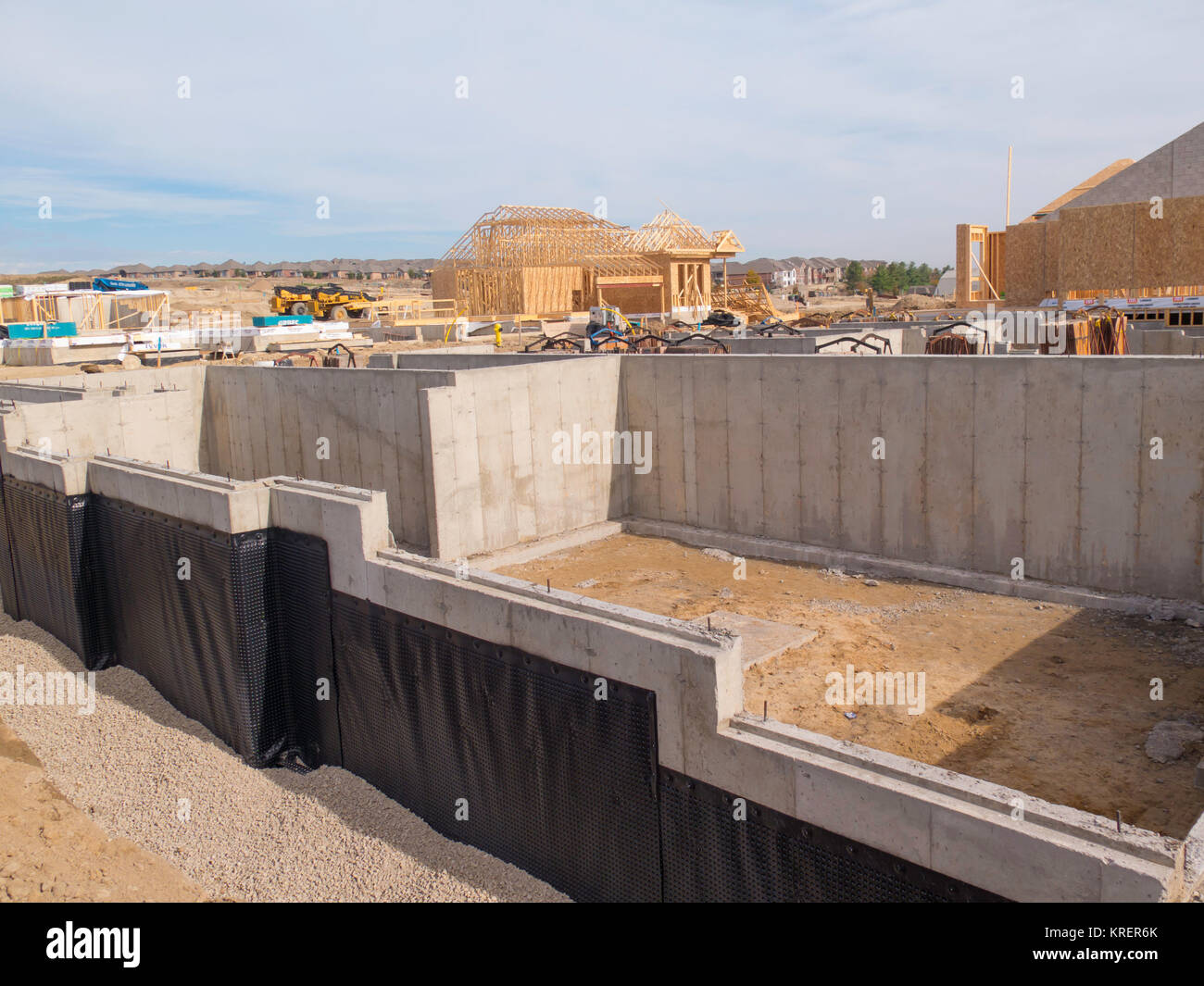 New Home under construction In Ontario,Canadsa and development of a new ...