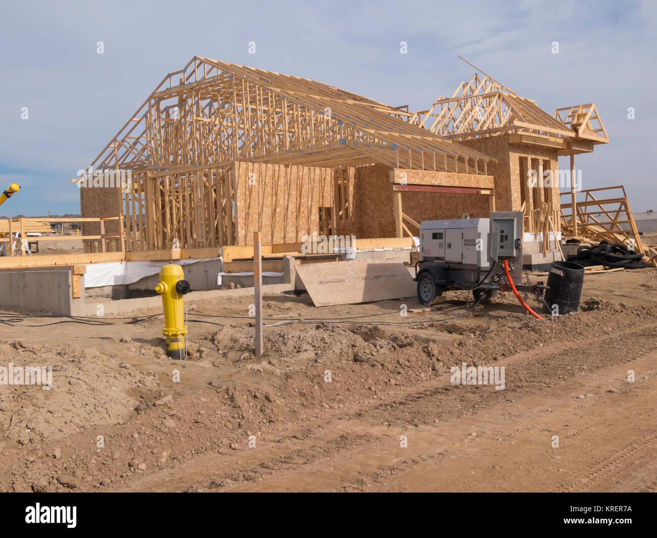 New Home under construction In Ontario,Canadsa and development of a new ...