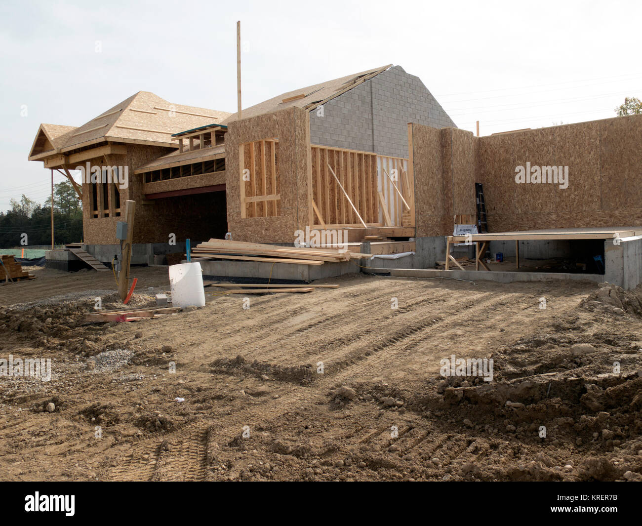 New Home under construction In Ontario,Canadsa and development of a new ...