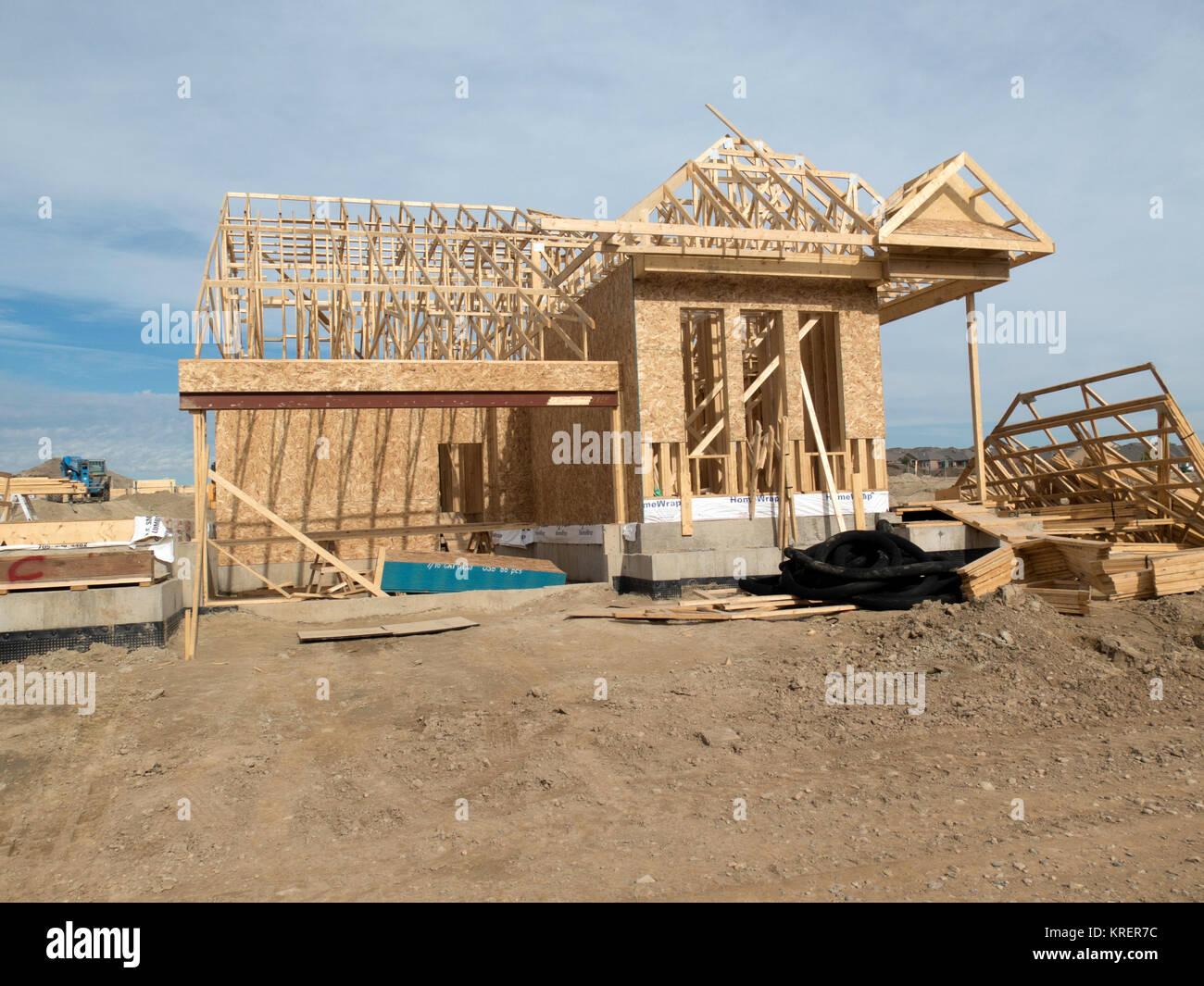 New subdivision houses under construction hi-res stock photography and ...