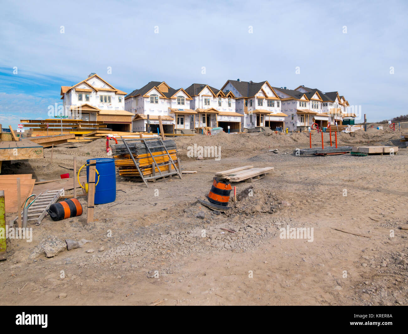 New Home under construction In Ontario,Canadsa and development of a new ...
