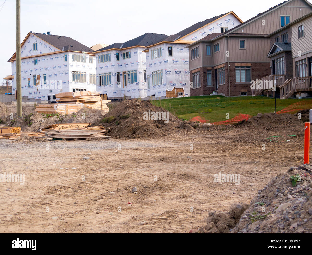 New Home under construction In Ontario,Canadsa and development of a new ...