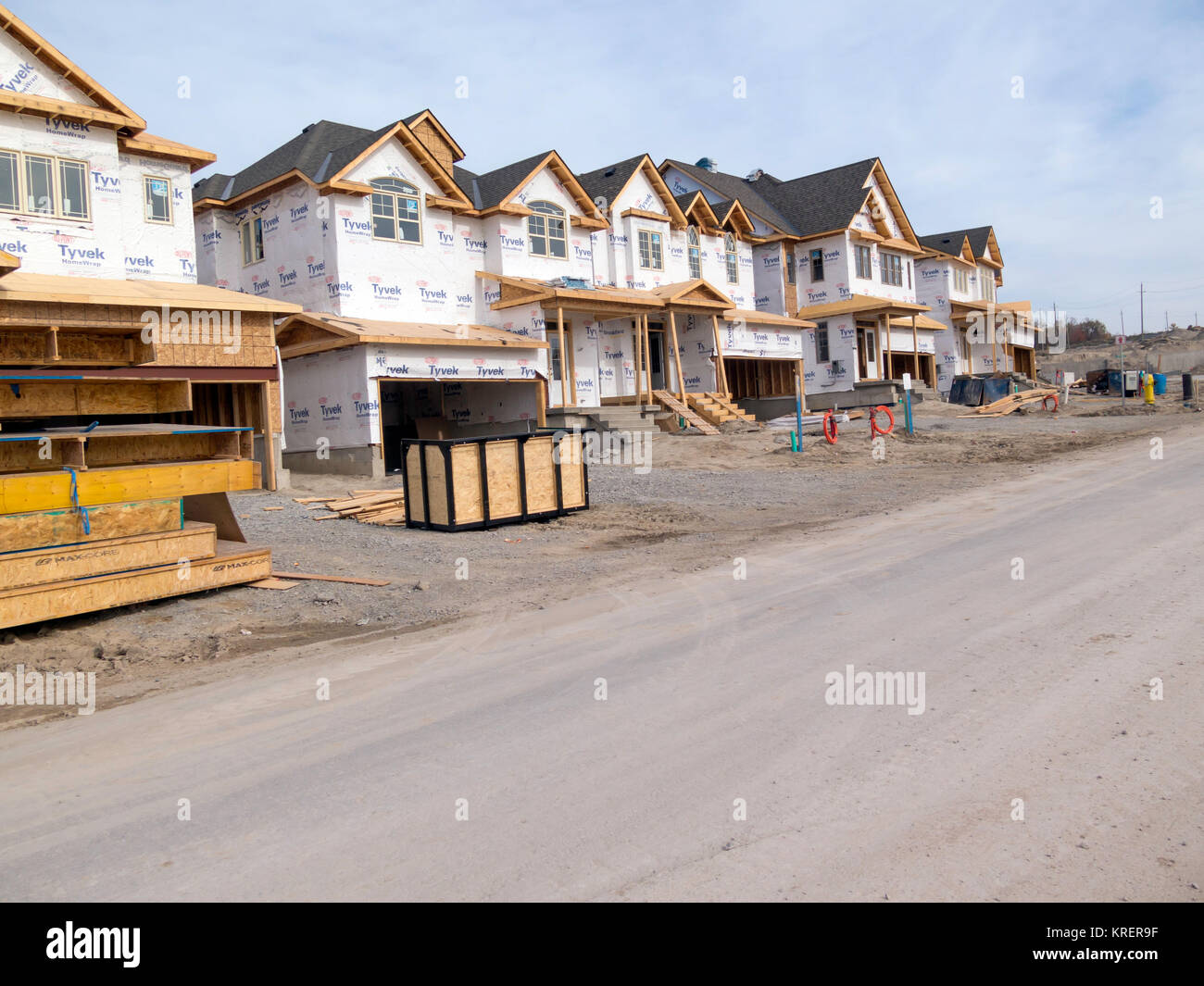 New Home under construction In Ontario,Canadsa and development of a new ...