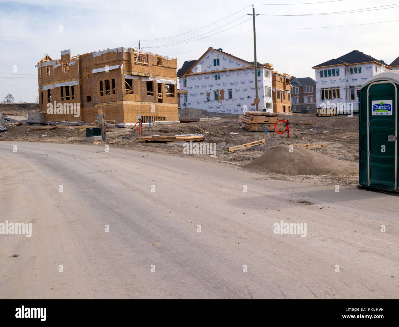 New Home under construction In Ontario,Canadsa and development of a new ...