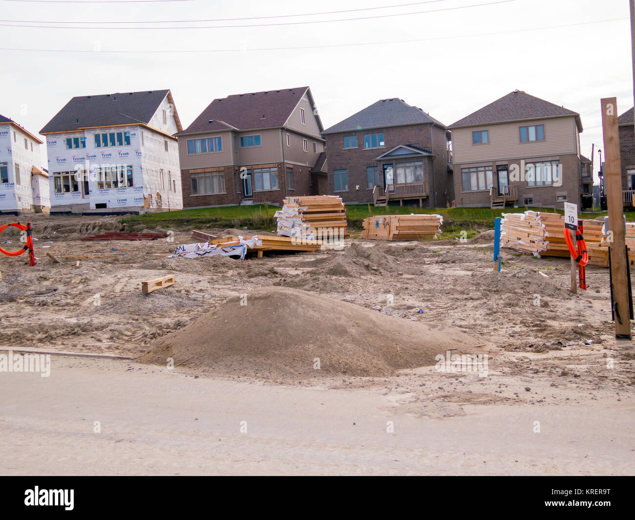 New Home under construction In Ontario,Canadsa and development of a new ...