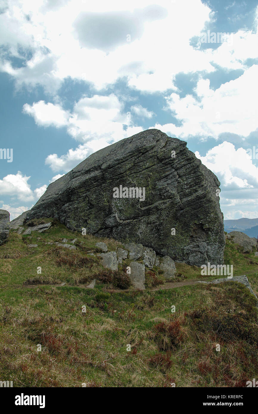rocks on a mountain pasture in summer Stock Photo - Alamy