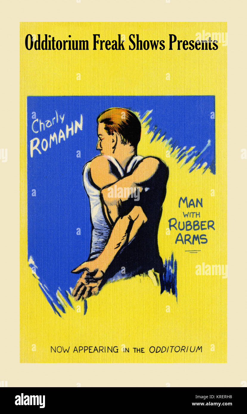 Man with Rubber Arms Stock Photo - Alamy