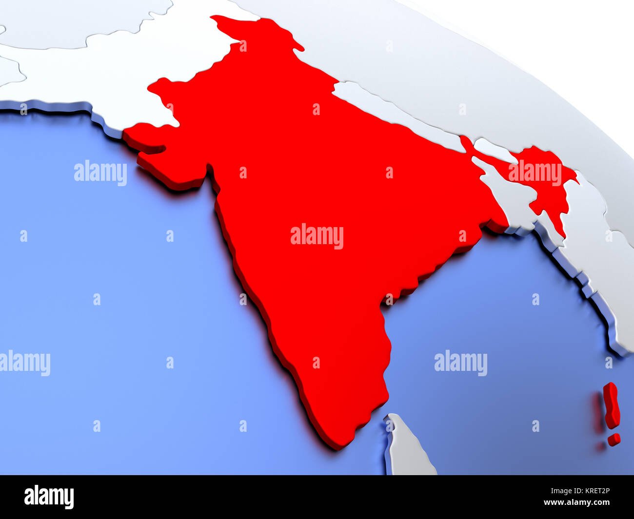 India political map national hi-res stock photography and images - Alamy