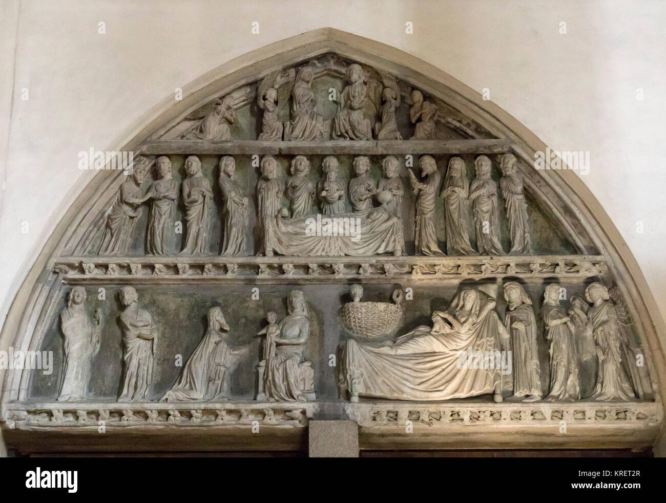 Virgin tympanum hi-res stock photography and images - Alamy