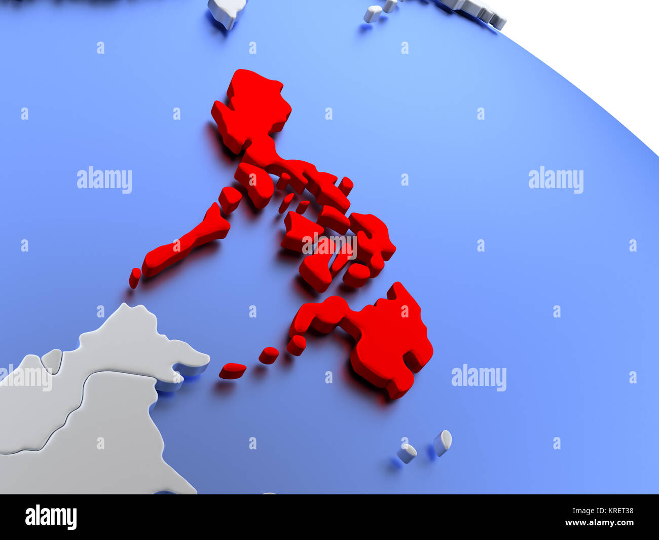 Philippines political map hi-res stock photography and images - Alamy
