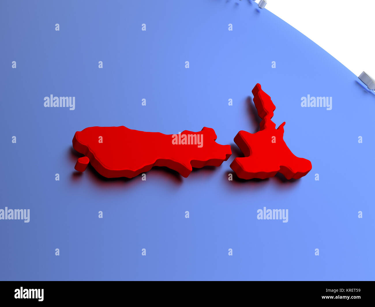 New zealand on the world map hi-res stock photography and images - Alamy