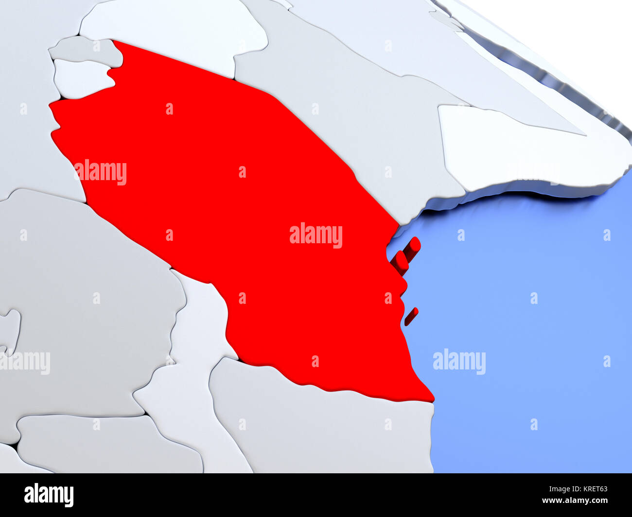 Tanzania In World Map