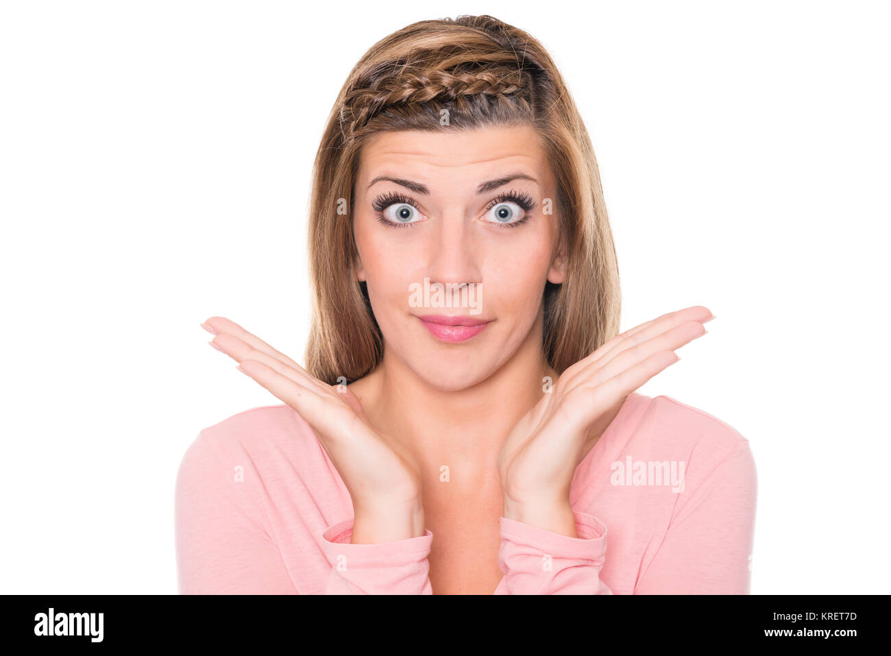 astonished young woman Stock Photo - Alamy