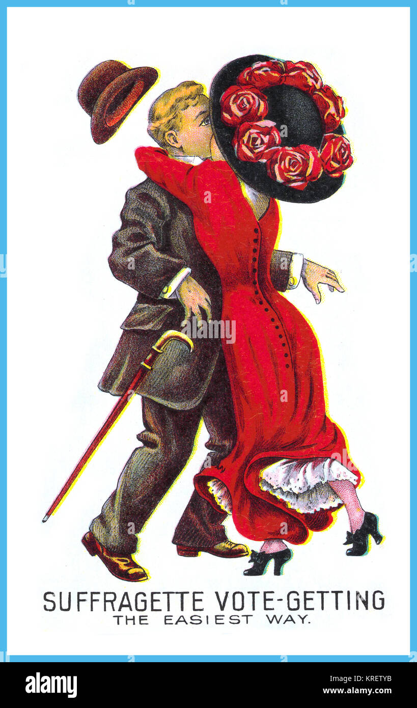 Suffragette Vote Getting - The Easy Way Stock Photo - Alamy