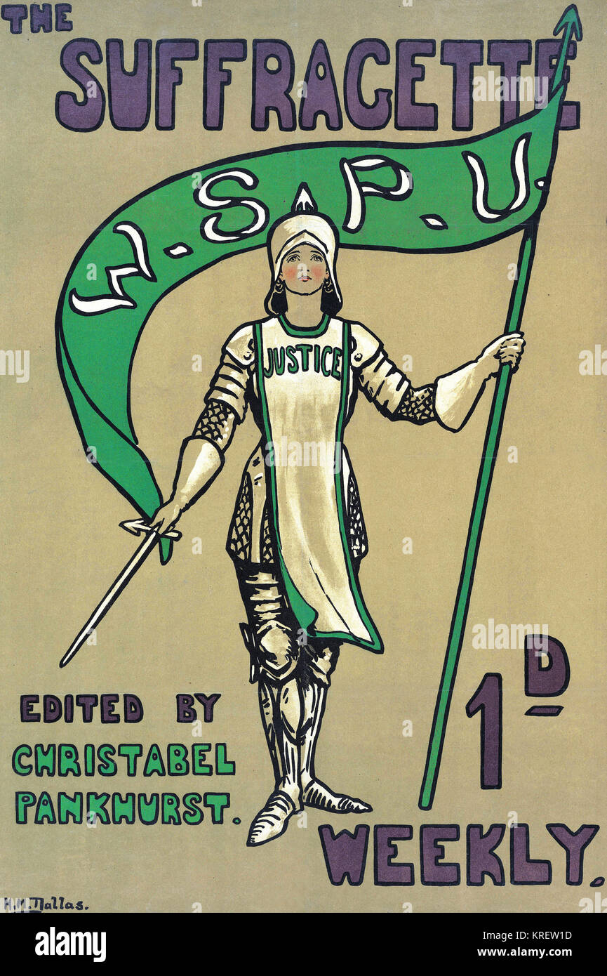 The Suffragette W.S.P.U Stock Photo - Alamy