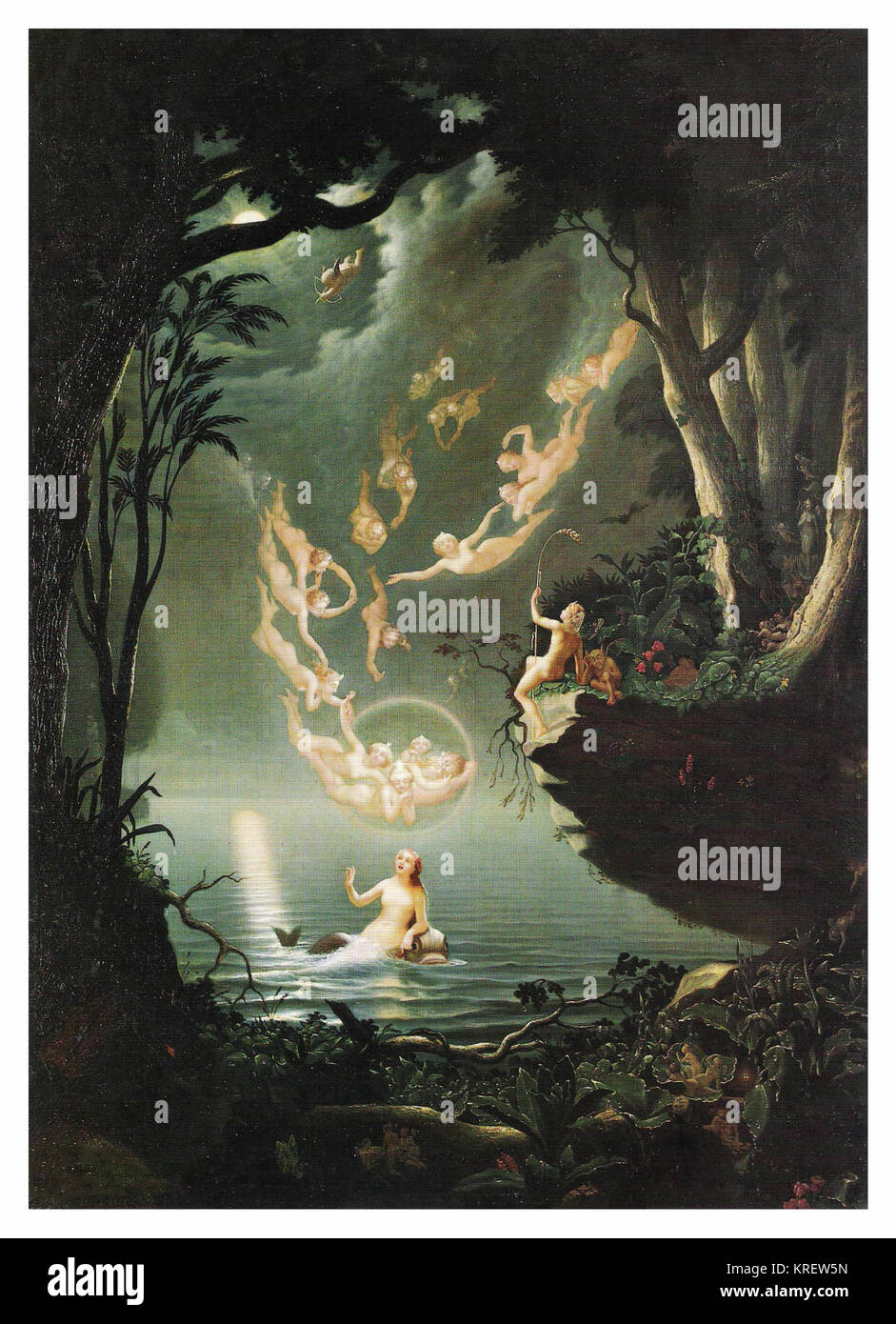 Oberon and the mermaid Stock Photo - Alamy