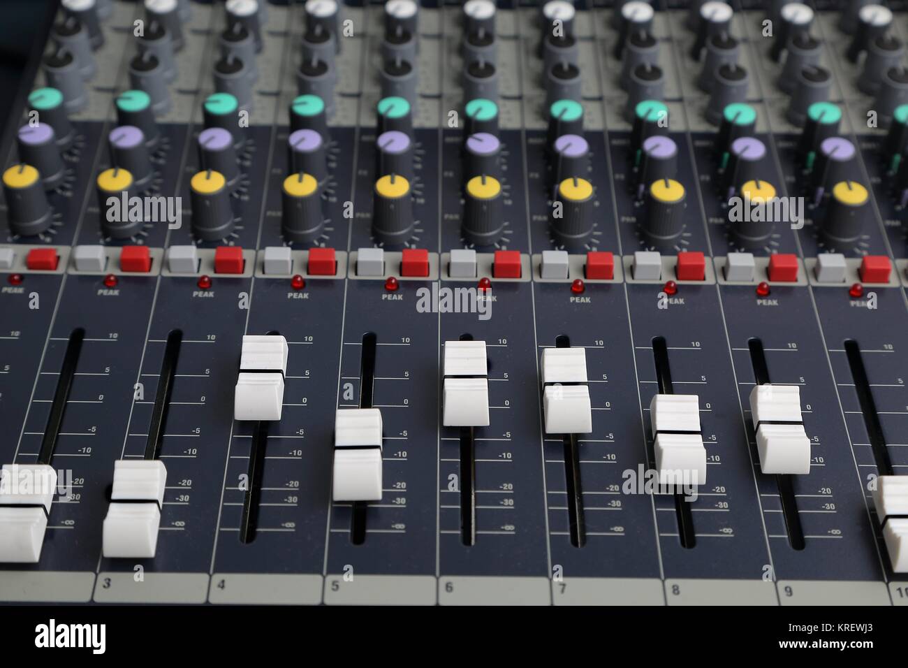 Audio Mixer Board Stock Photo - Alamy