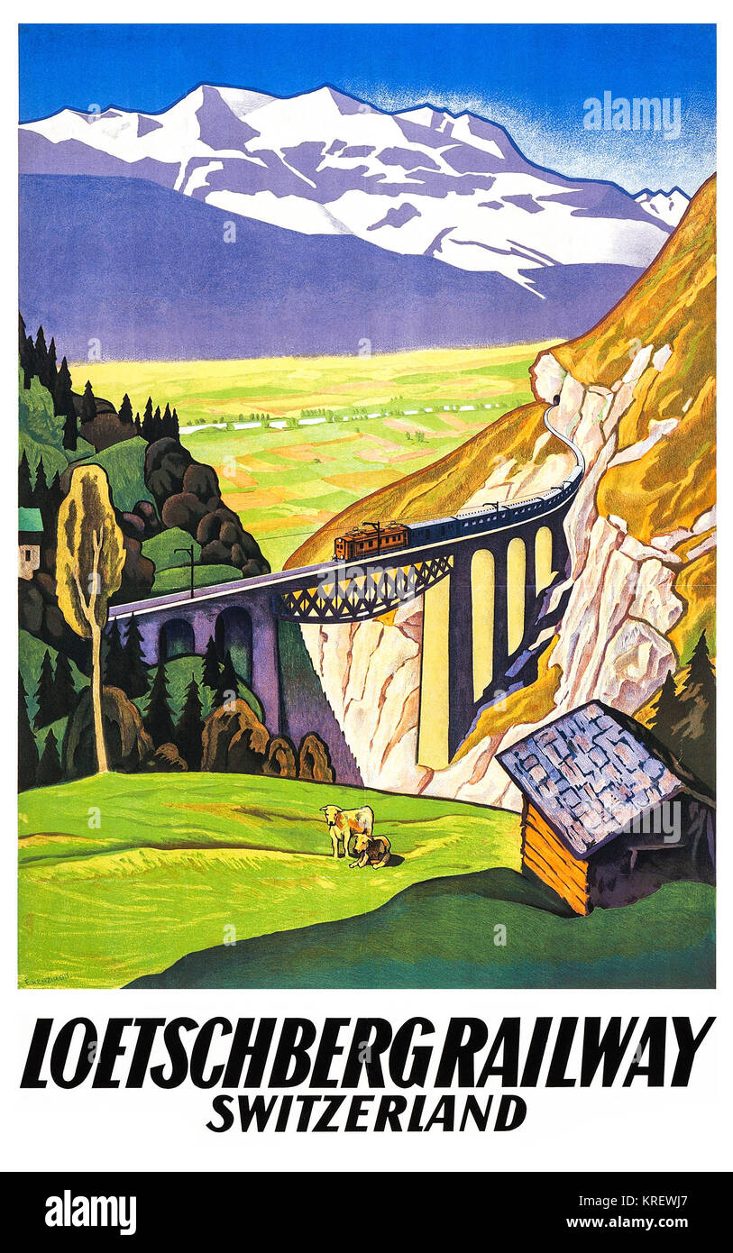 Loetschberg railway hi-res stock photography and images - Alamy