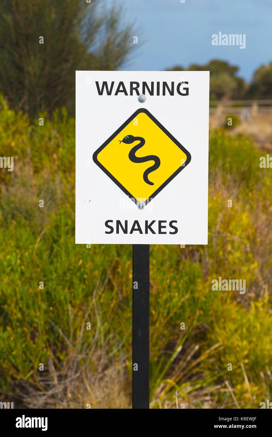 Snake warning sign australia hi-res stock photography and images - Alamy