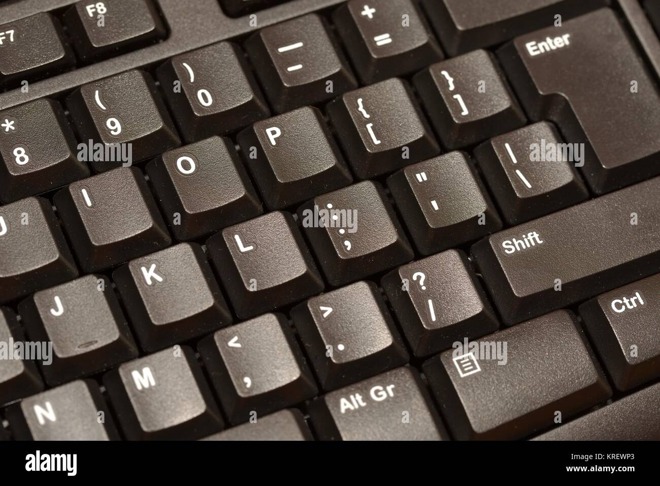 Black Keyboard Detail Stock Photo - Alamy