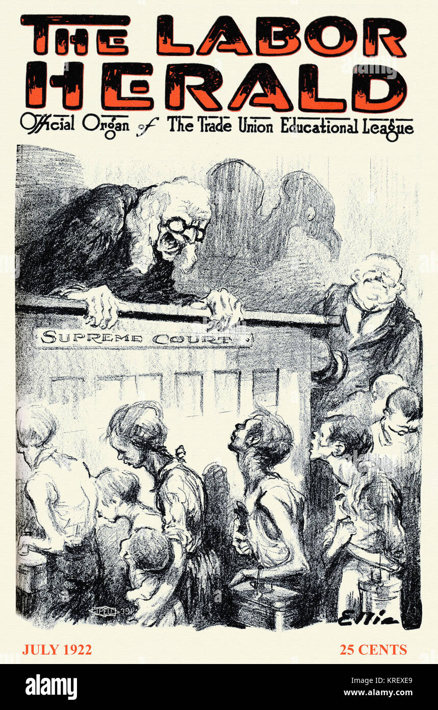 The Labor Herald, July 1922 Stock Photo - Alamy