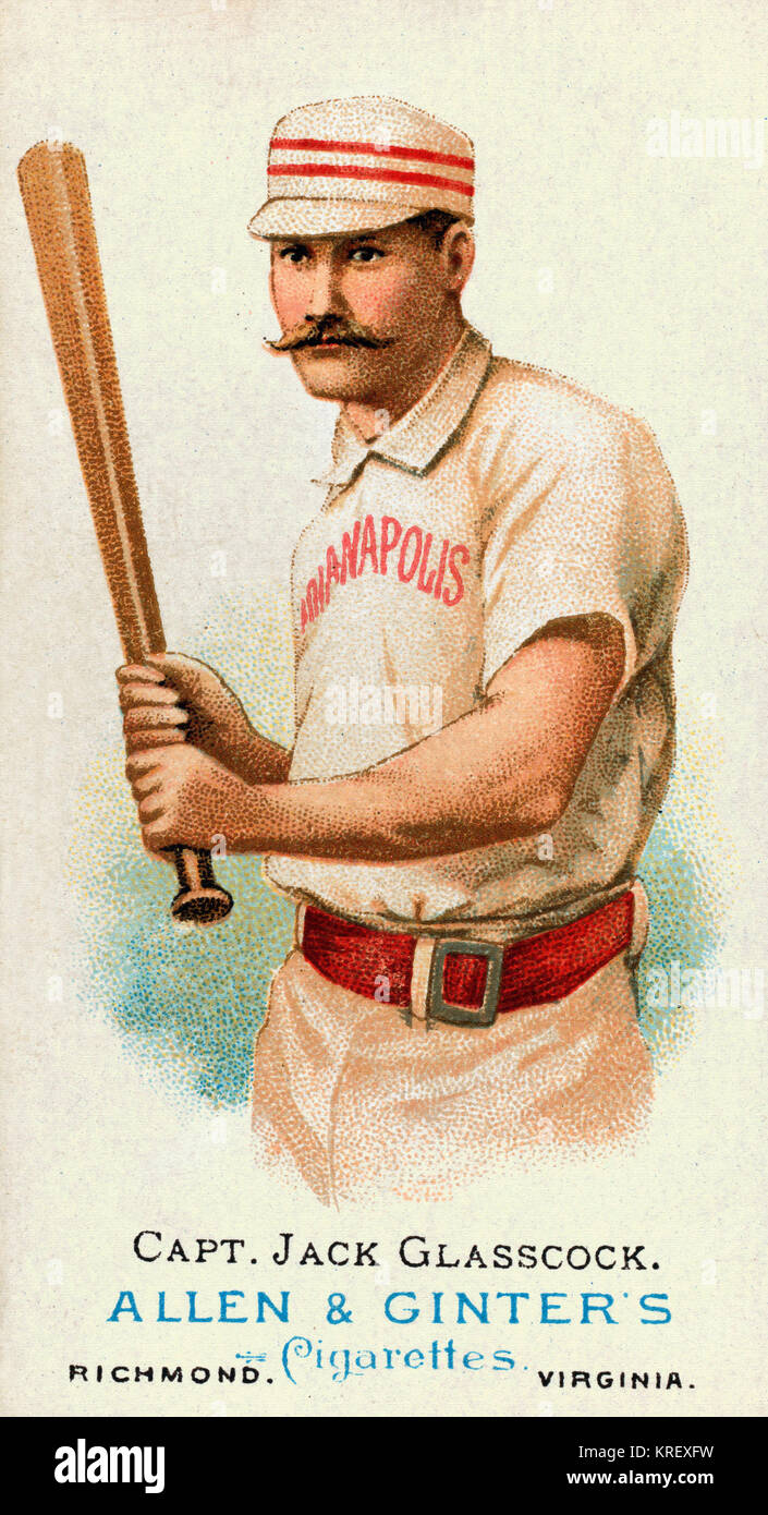Capt. Jack Glasscock, short stop, Indianapolis Hoosiers Stock Photo - Alamy