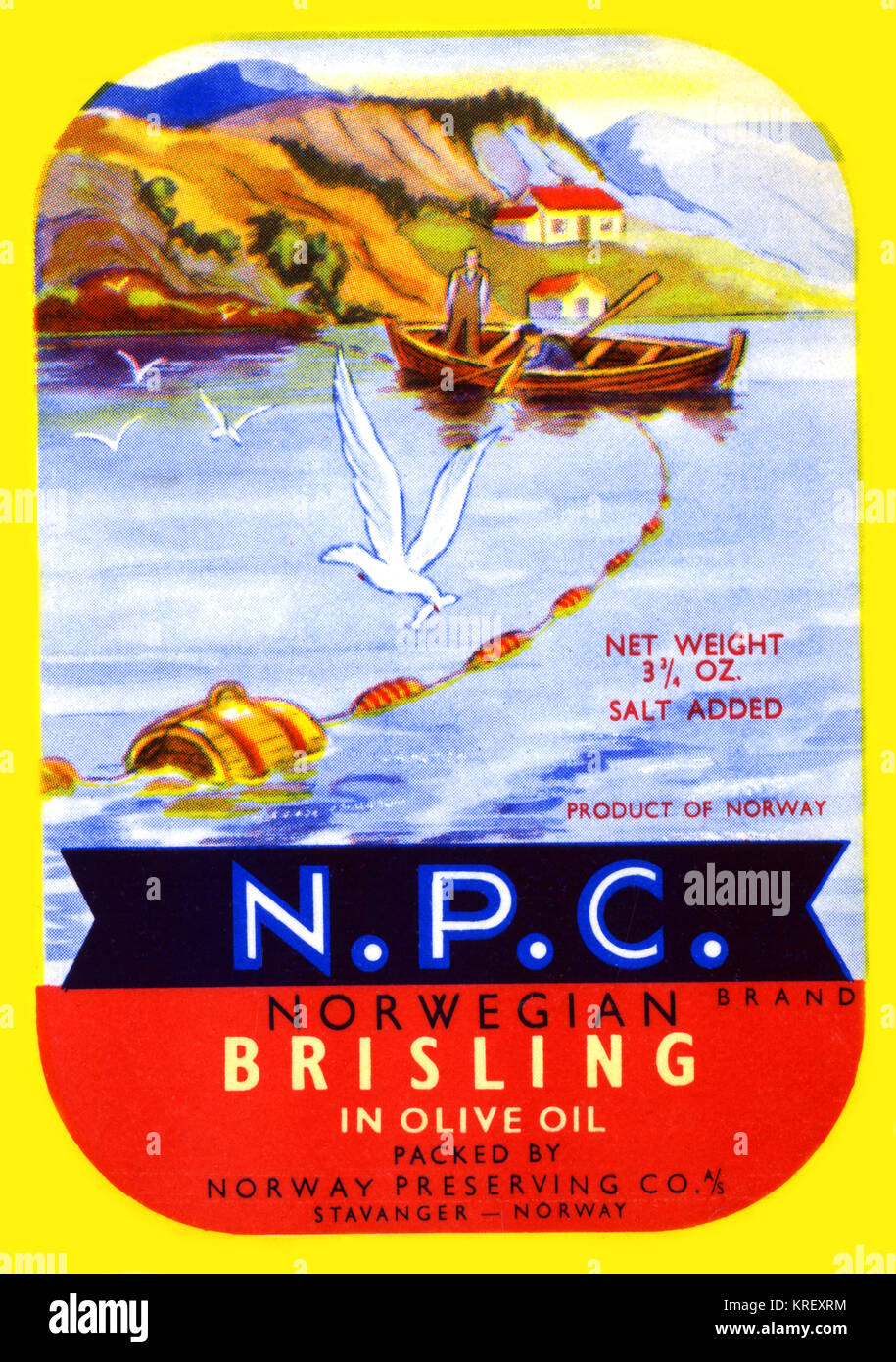 N.P.C. Brisling in Olive Oil Stock Photo - Alamy
