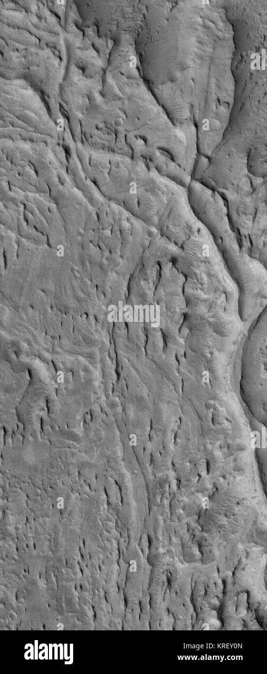 Inverted channels Mars PIA08070 Stock Photo - Alamy