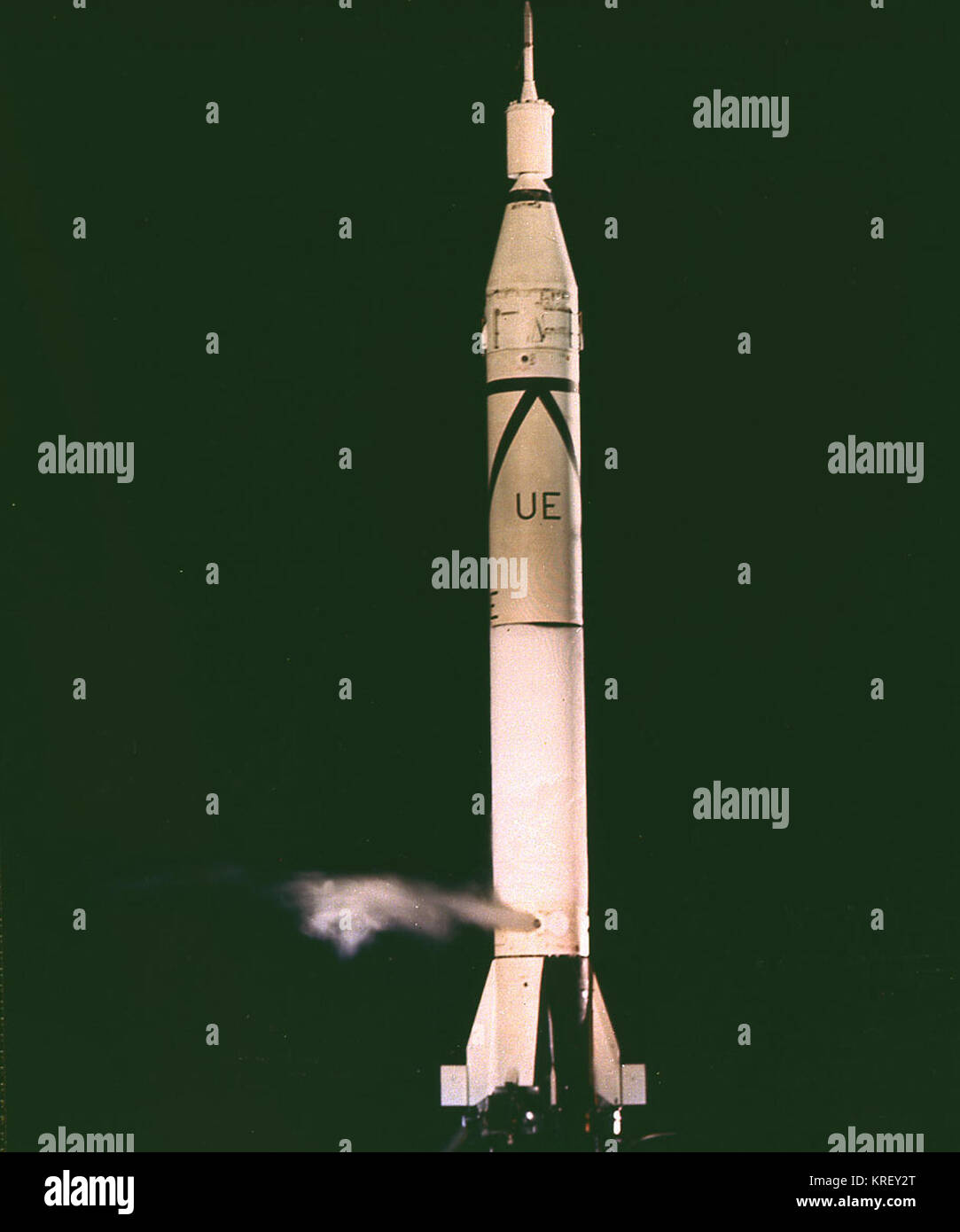 Juno I awaiting launch with Explorer I Stock Photo - Alamy
