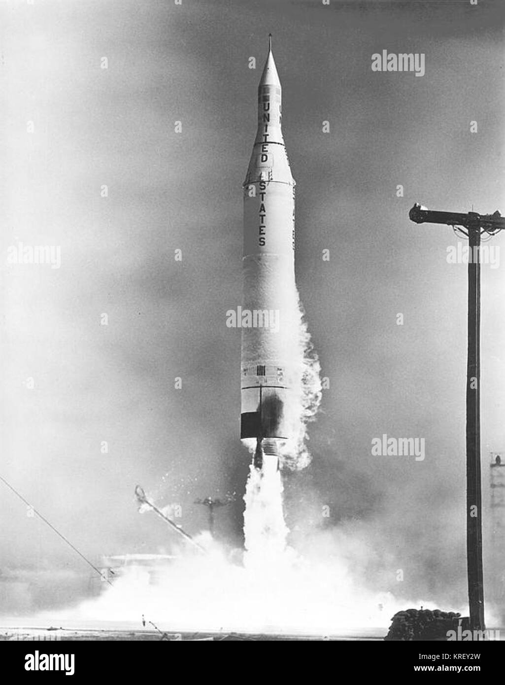 Juno II with Explorer 11 (Apr. 27 1961 Stock Photo - Alamy