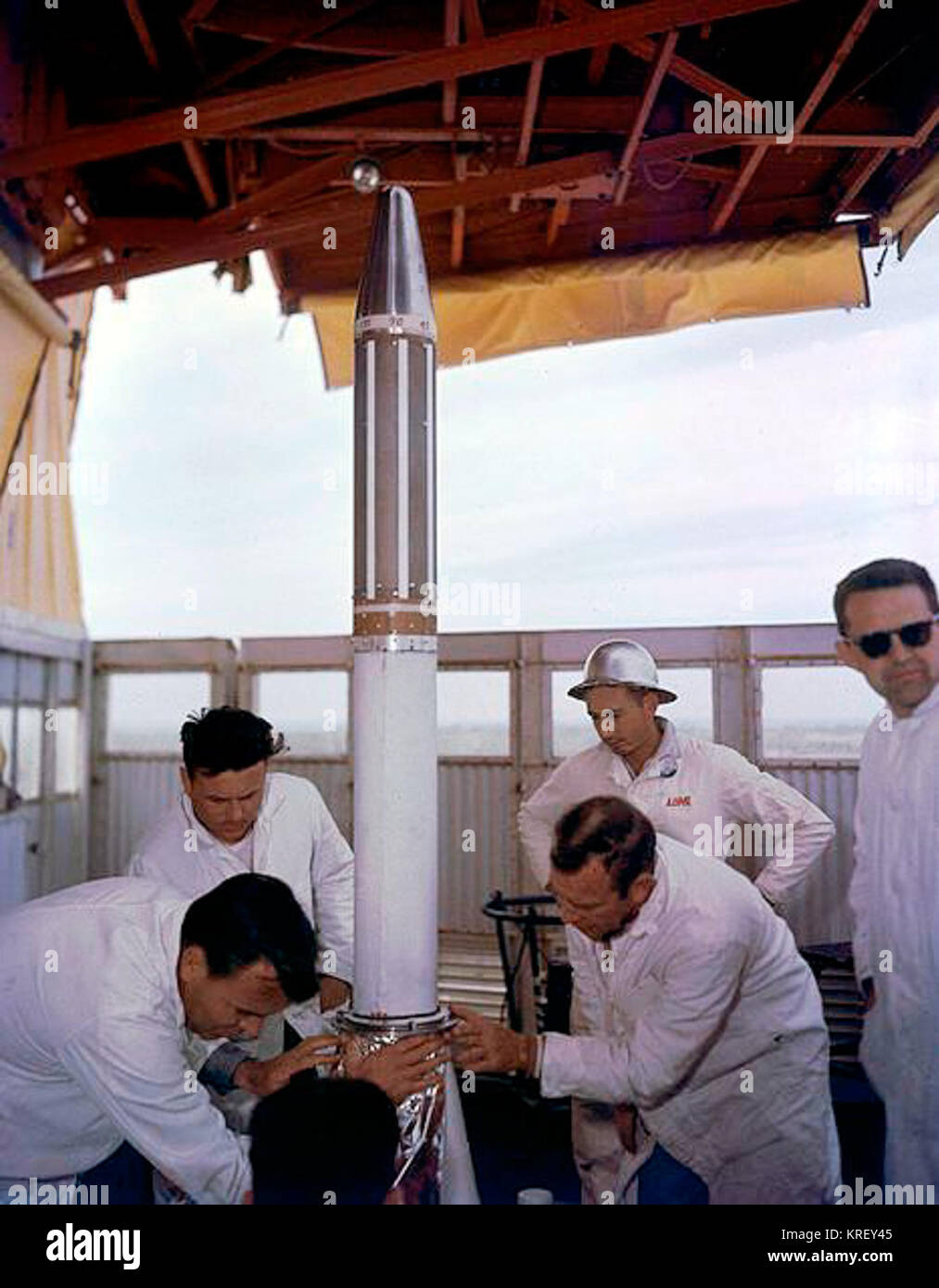 Installation of Explorer 1 Stock Photo - Alamy
