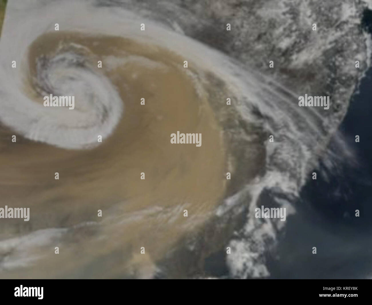 Giant Brown Cloud Storm over Asia 28NASA29 Stock Photo - Alamy