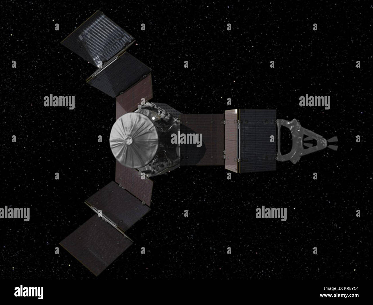 Juno spacecraft deploying solar arrays Stock Photo - Alamy