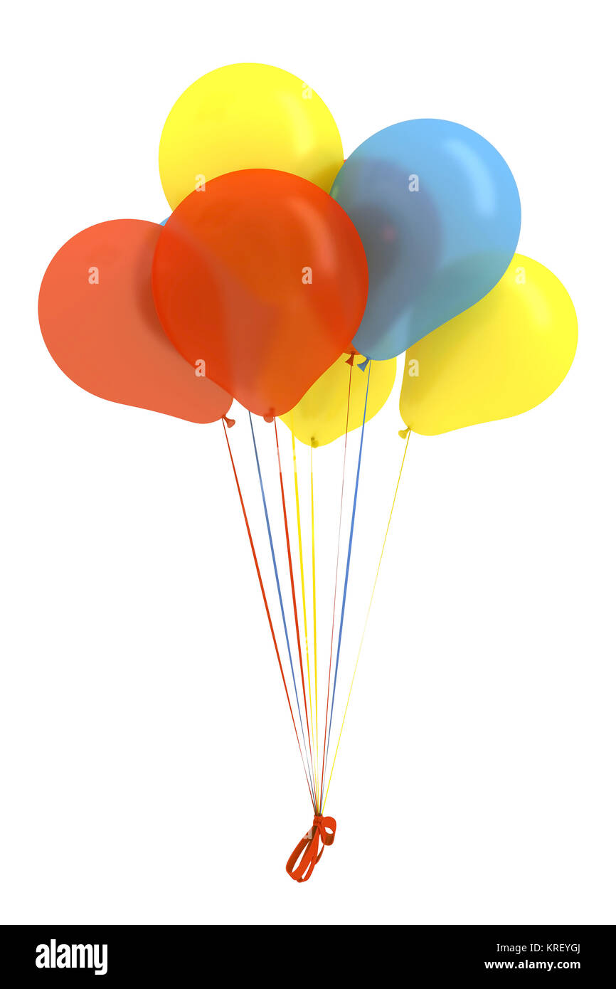 airy, colorful, beautiful balls on white background Stock Photo - Alamy