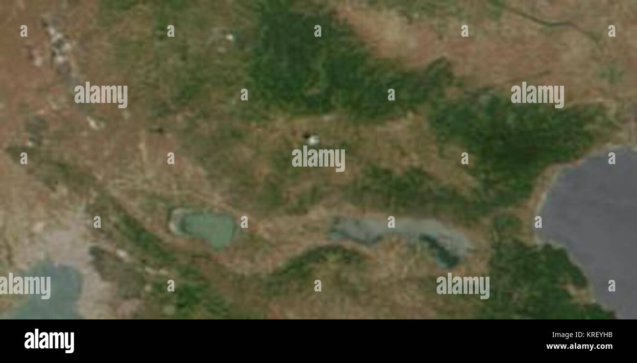 Lakes Koronia and Volvi Stock Photo - Alamy