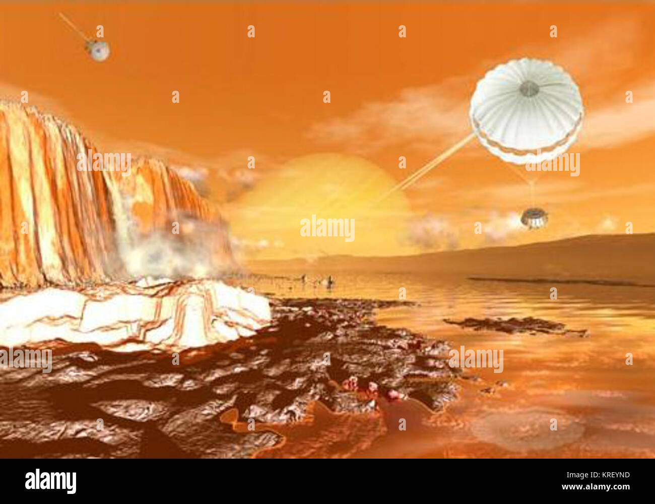 Huygens probe landing on titan hi-res stock photography and images - Alamy