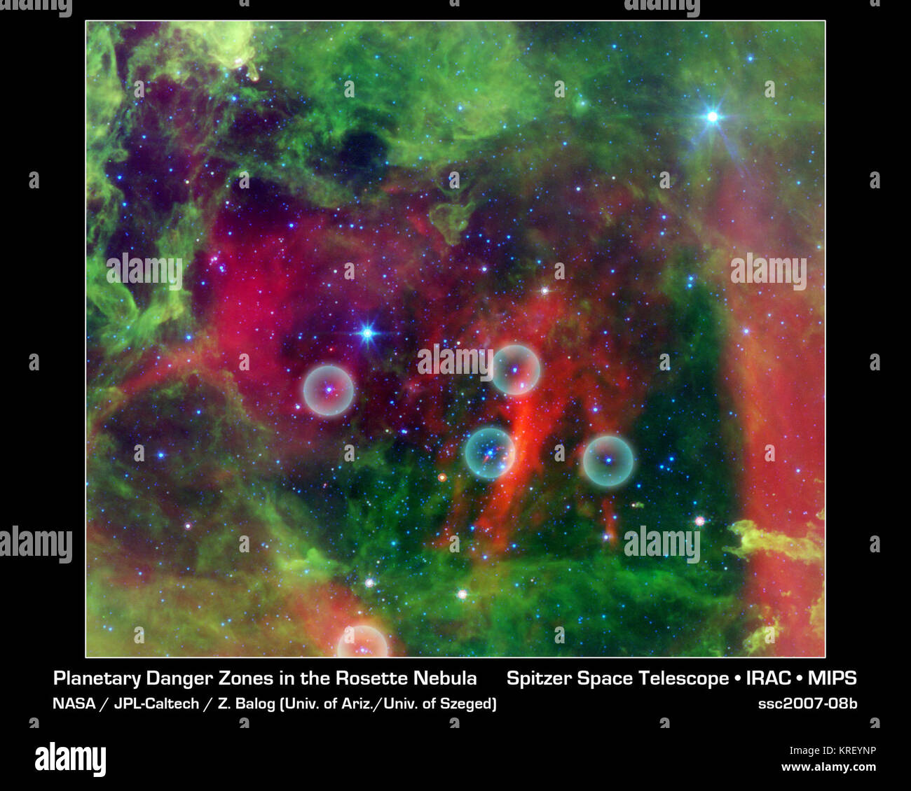 This infrared image from NASA's Spitzer Space Telescope shows the ...