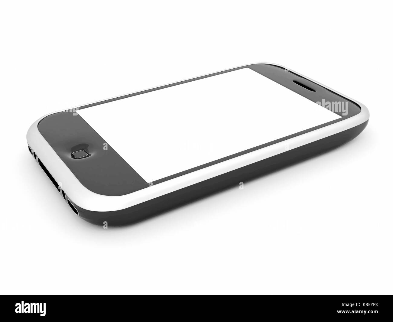 Image smartphone isolated on a white background Stock Photo - Alamy