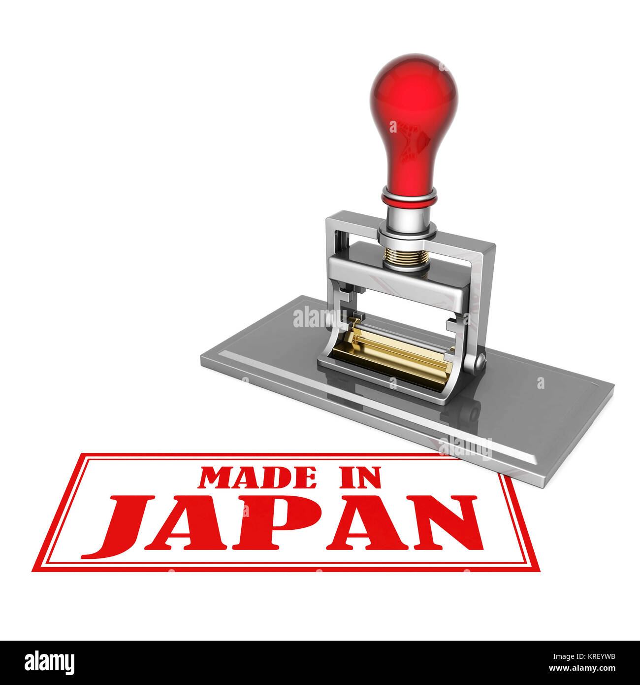made in Japan beautiful stamp isolated on white background Stock Photo ...