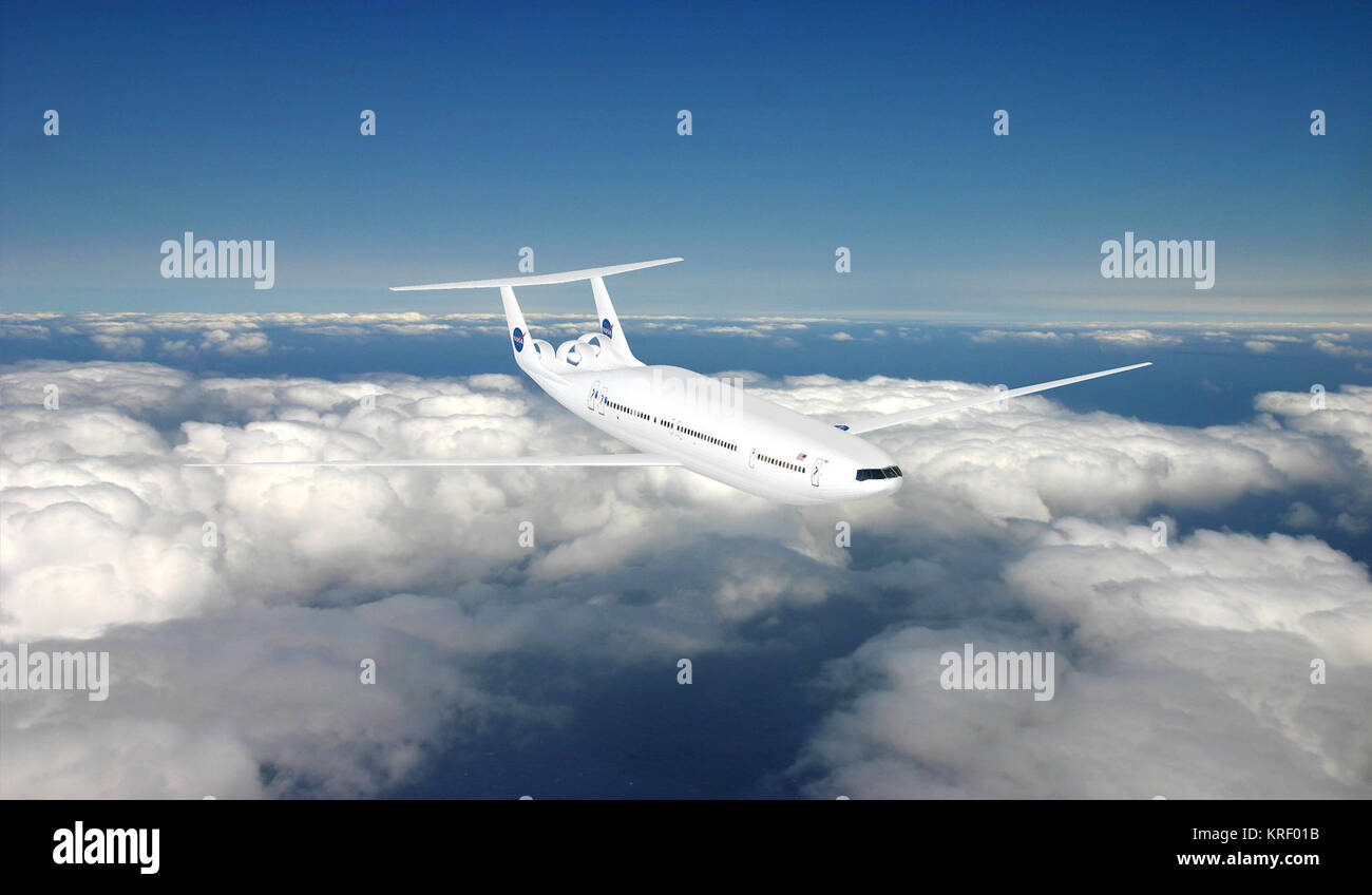MIT and Aurora D8 wide body passenger aircraft concept 2010 Stock Photo ...