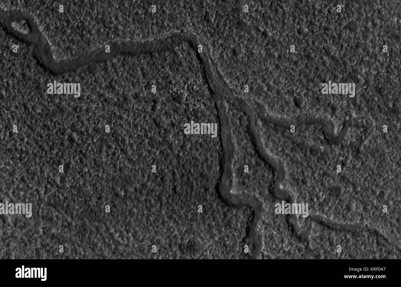 Lyot Crater Channels Stock Photo - Alamy