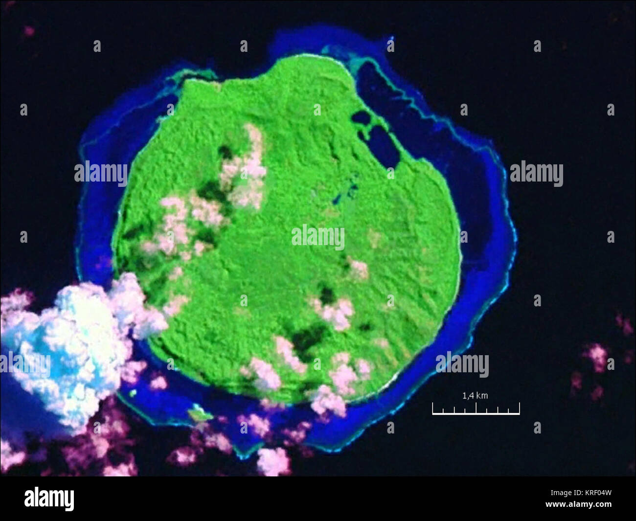 Mago-Fiji (NASA Geocover 2000 Stock Photo - Alamy