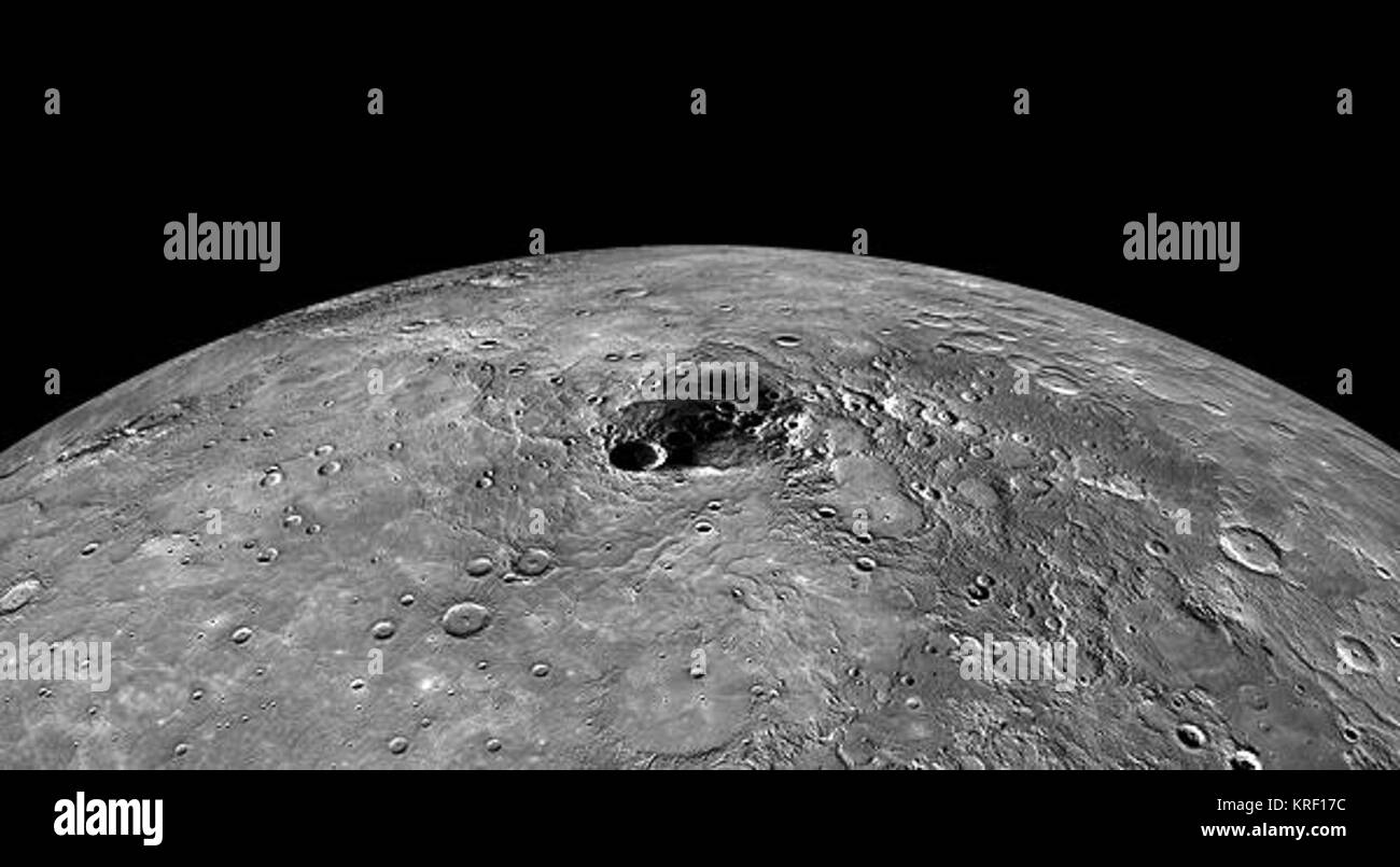 North pole of Mercury -- NASA Stock Photo - Alamy