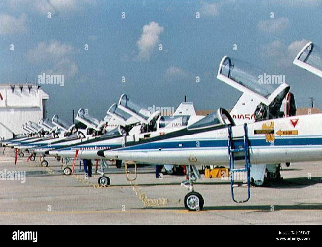 NASA T-38 jets at Ellington Field Texas Stock Photo - Alamy