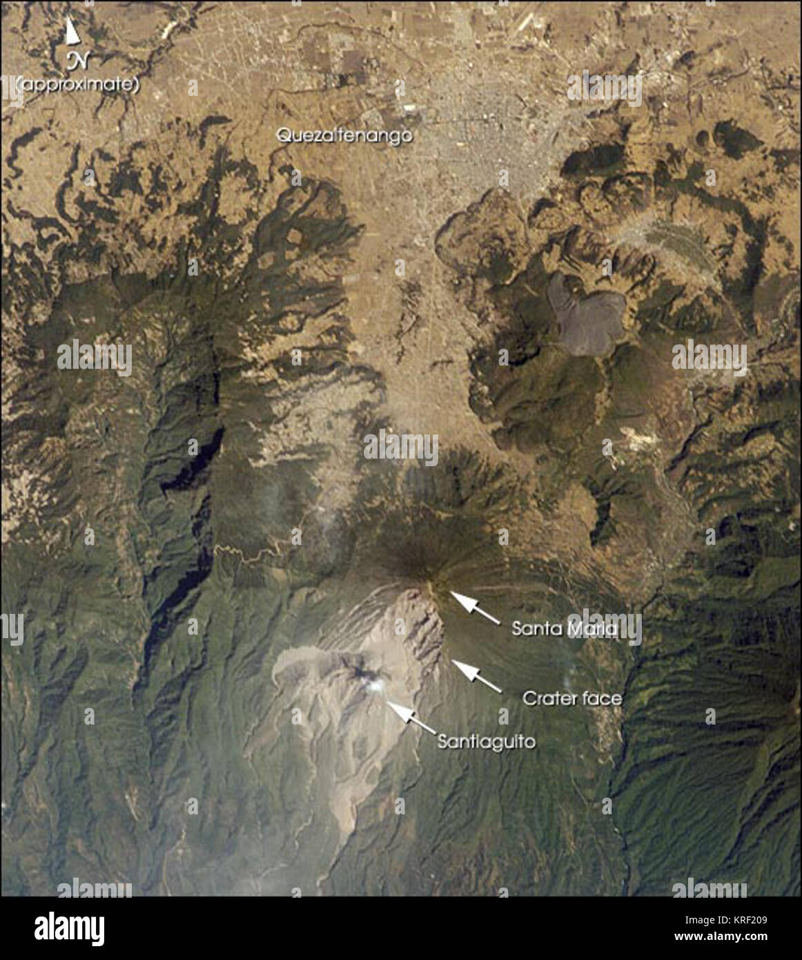Quetzaltenango santa maria volcano Stock Photo - Alamy